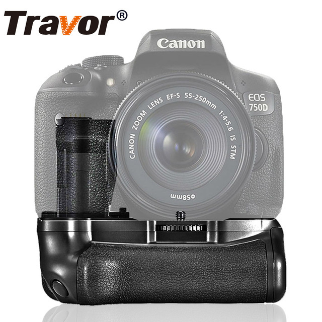 TRAVOR Vertical battery grip holder for Canon 750D 760D T6i T6s X8i ...