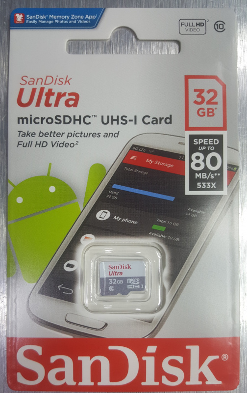 SanDisk Ultra C10 UHS-I microSDHC 記憶卡 32GB [R:80] 價錢、規格及用家意見 - 香港格價網 Price.com.hk
