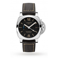 Panerai 沛納海 42mm Luminor 1950 3 Days GMT Automatic Acciaio 腕錶 PAM01535 ...