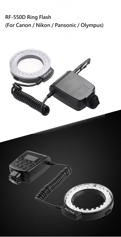 TRAVOR RF-550D Ring Flash (For Canon / Nikon / Pansonic / Olympus) 價錢 ...