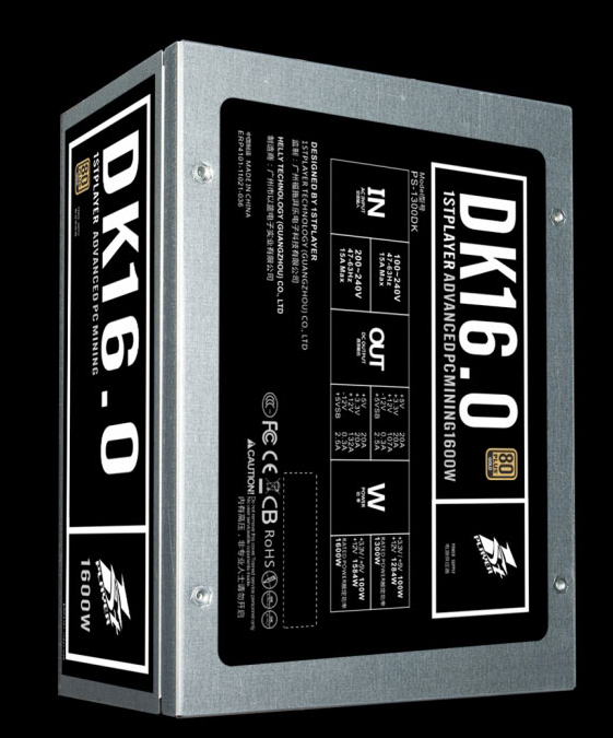 1st Player DK16.0 ADVANCED PC MINING PSU 價錢、規格及用家意見 - 香港格價網 Price.com.hk