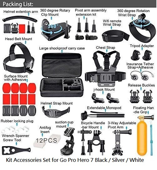 FOCUS Kit Accessories Set for GoPro Hero 7 Black / Silver / White 價錢、規格 ...
