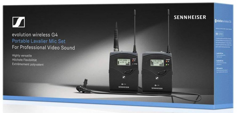 Sennheiser Camera-Mount Wireless Lavalier Microphone 無線領夾式麥克風系統 ew 112P ...