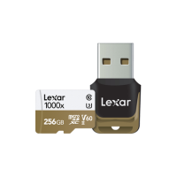 Lexar Professional 1000x U3 V60 UHS-II microSDXC 記憶卡 with USB 3.0 Card ...