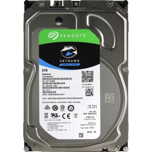 Seagate SkyHawk Surveillance 3.5-inch 5400rpm SATA HDD 6TB (ST6000VX001 ...