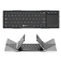 iClever BoostType Portable Tri-folding Bluetooth Keyboard with Touchpad ...