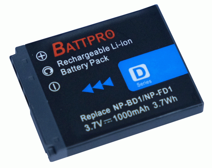 BattPro Sony NP-BD1/NP-FD1 Rechargeable Li-ion Battery Pack 價錢、規格及用家意見 - 香港格價網 Price.com.hk