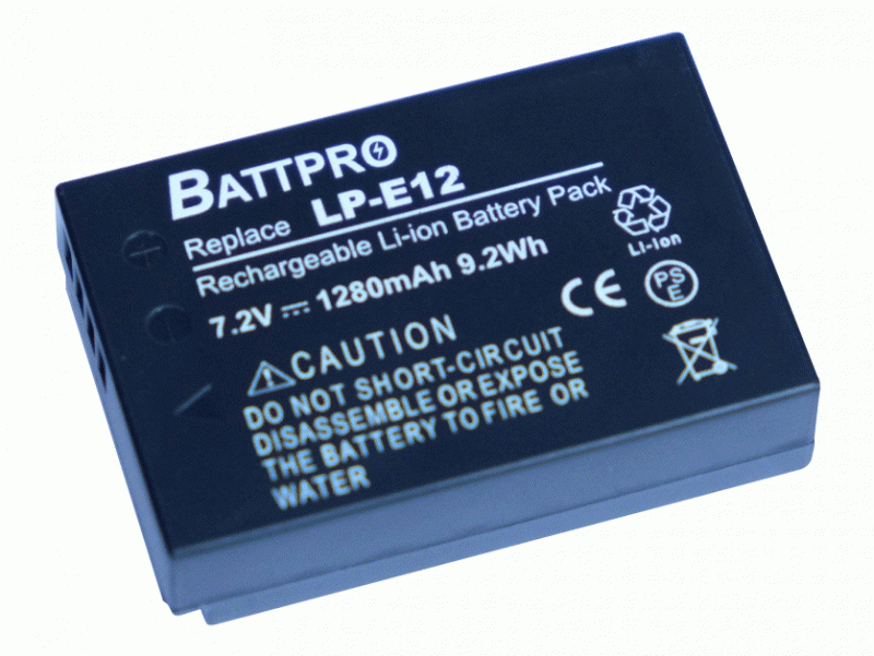 BattPro Canon LP-E12 Rechargeable Li-ion Battery Pack 價錢、規格及用家意見 - 香港格價 ...
