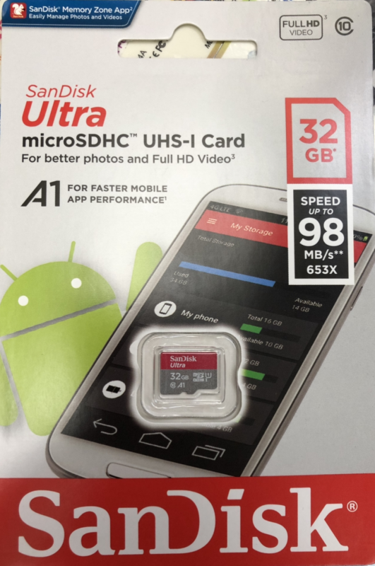 SanDisk Ultra A1 U1 C10 UHS-I microSDHC 記憶卡 32GB [R:98] (SDSQUAR-032G ...