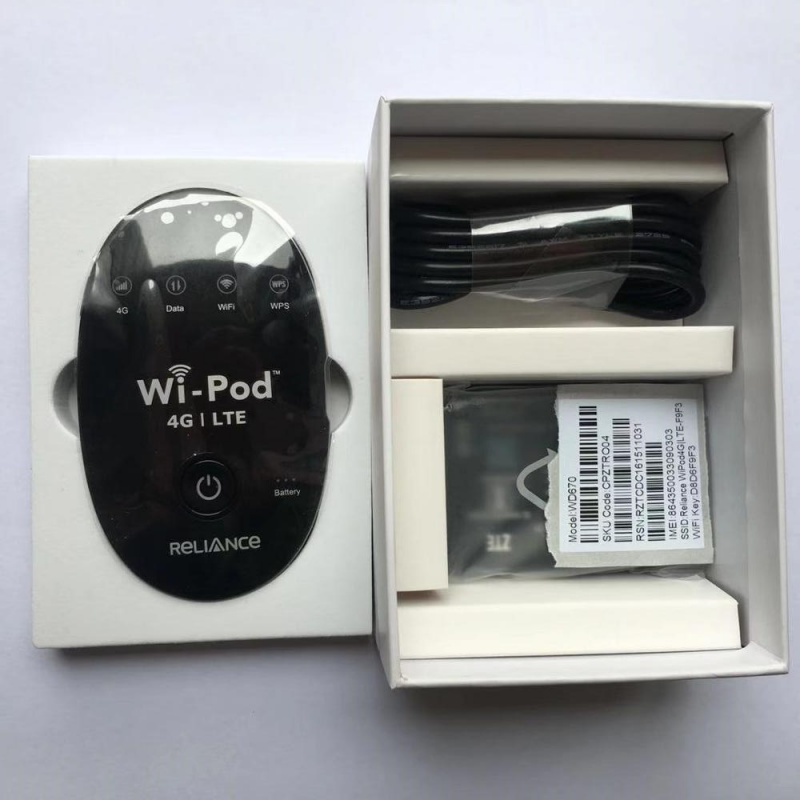 Reliance Wi-Pod 4G LTE Unlocked All Sim (ZTE WD670) 價錢、規格及用家意見 - 香港格價網 ...