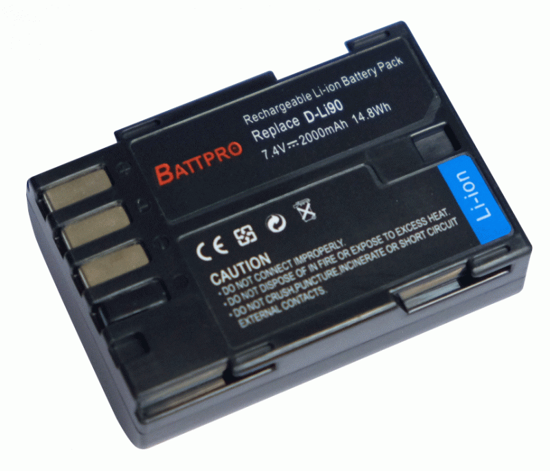 BattPro Pentax D-Li90 Rechargeable Li-ion Battery Pack 價錢、規格及用家意見 - 香港格 ...