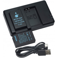 DSTE 2 Pcs EN-EL20 Lithium-Ion Batteries With Rapid Dual USB Charger 兩 ...