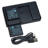 DSTE 2 Pcs Leica BP-DC10-U / BP-DC10 / BP-DC10E / Panasonic DMW-BCJ13 Lithium-Ion Batteries With ...