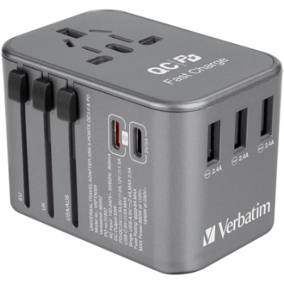 Verbatim 5 Ports 33.5W QC3.0 & PD Travel Adapter 價錢、規格及用家意見 - 香港格價網 ...
