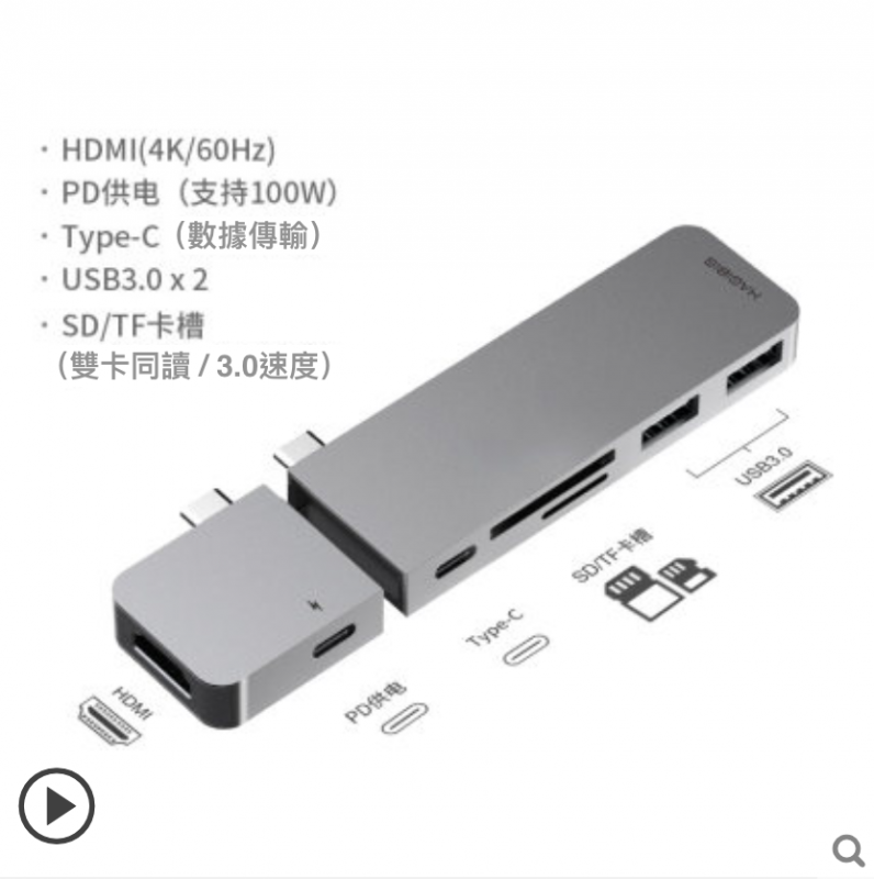 Hagibis USB-C 7-in-1 Modular HUB (磁吸款/可分拆) (Macbook 及多款 Type C 電腦適用) 價錢 ...