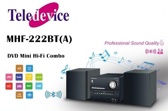 Teledevice Mini DVD Hi-Fi 5.0 藍牙微型影音組合 MHF-222BT(A) 價錢、規格及用家意見 - 香港格價網 Price.com.hk
