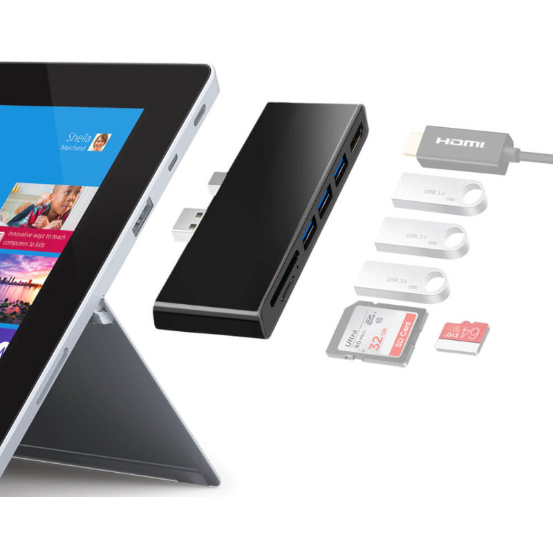 Rocketek Surface Pro 4 USB 集線器 RT-S4H 價錢、規格及用家意見 - 香港格價網 Price.com.hk