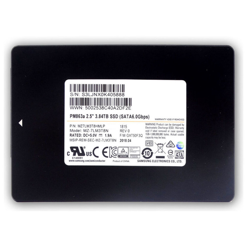 Samsung 三星 PM863a 2.5-inch SATA 6Gbps SSD 3.84TB (MZ7LM3T8HMLP) 價錢、規格及用 ...