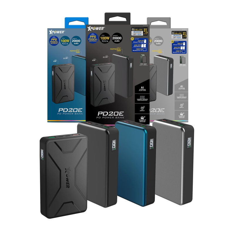 XPower 100W 20000mAh PPS Power Bank PD20E 價錢、規格及用家意見 - 香港格價網 Price.com.hk