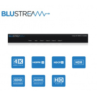 Blustream 4-Way 4K HDMI 2.0 HDCP 2.2 Splitter with Audio Breakout and ...