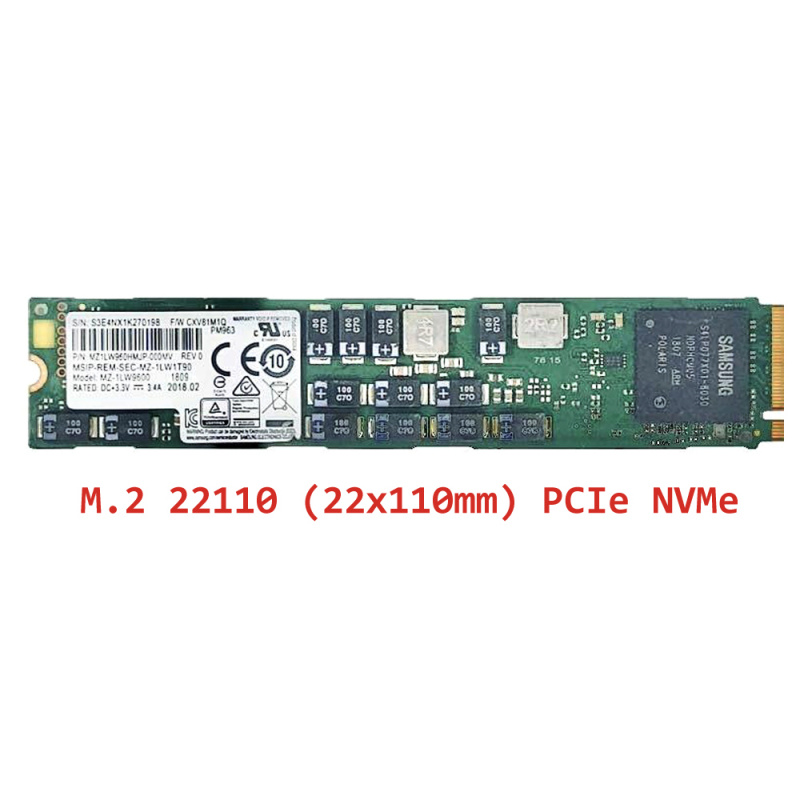 Samsung 三星 PM963 M.2 22110 PCIe NVMe SSD 960GB (MZ-1LW9600) 價錢、規格及用家意見 ...