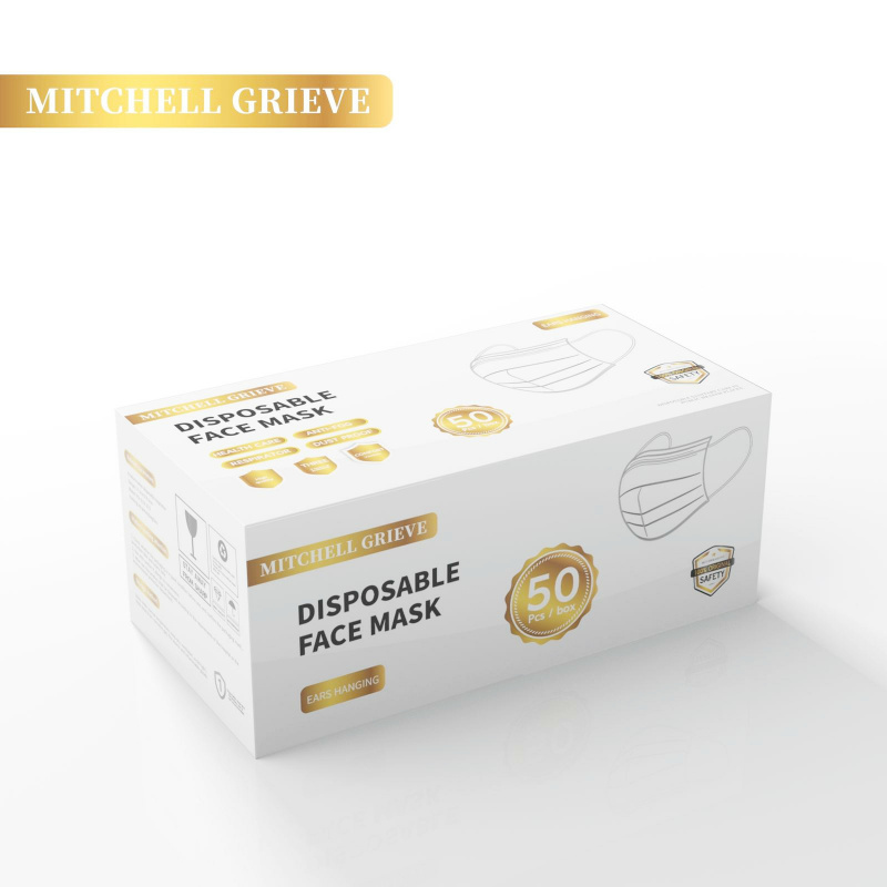 MITCHELL GRIEVE Disposable Face Mask (50pcs/box) 價錢、規格及用家意見 - 香港格價網 ...