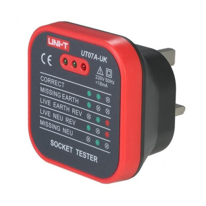 UNI-T Socket Tester 13A 插座檢測器 UT07A 價錢、規格及用家意見 - 香港格價網 Price.com.hk