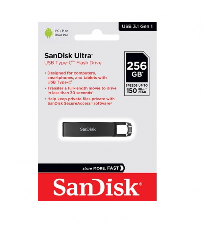 SanDisk Ultra USB 3.1 Type-C Flash Drive 256GB (SDCZ460-256G) 價錢、規格及用家 ...