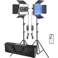 Neewer 660 RGB LED Light with APP Control Adjustable Colors Metal Shell ...