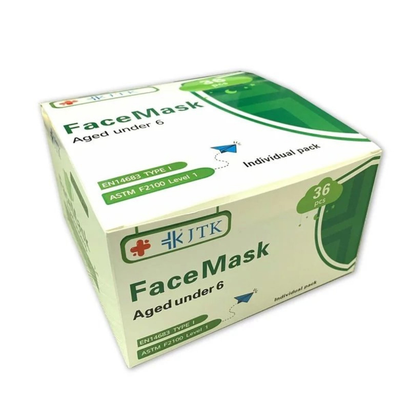 JTK 1110 Earloop Face Masks 幼童口罩 (36個獨立包裝) 價錢、規格及用家意見 - 香港格價網 Price.com.hk