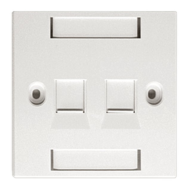 CommScope Faceplate Kit, 2 Port, 110connect, British Standard Style ...