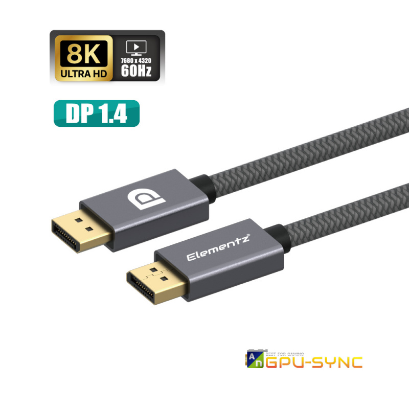 Elementz DisplayPort to DisplayPort 8K UHD Cable DP-D2M (2m) 價錢、規格及用家意見 ...