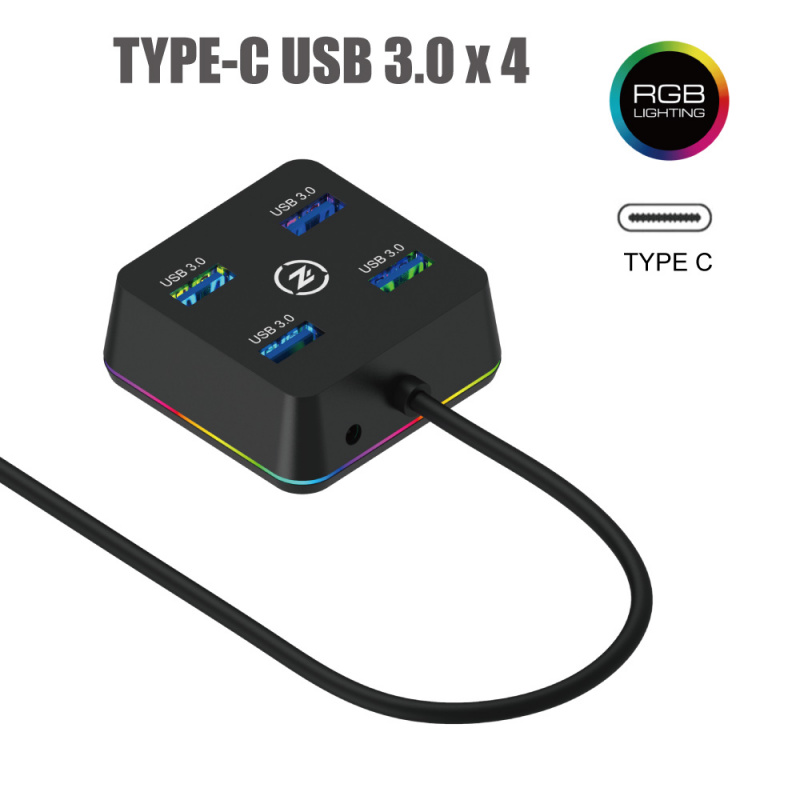 Elementz Type-C RGB - USB x 4 Hub Z4-RGB 價錢、規格及用家意見 - 香港格價網 Price.com.hk