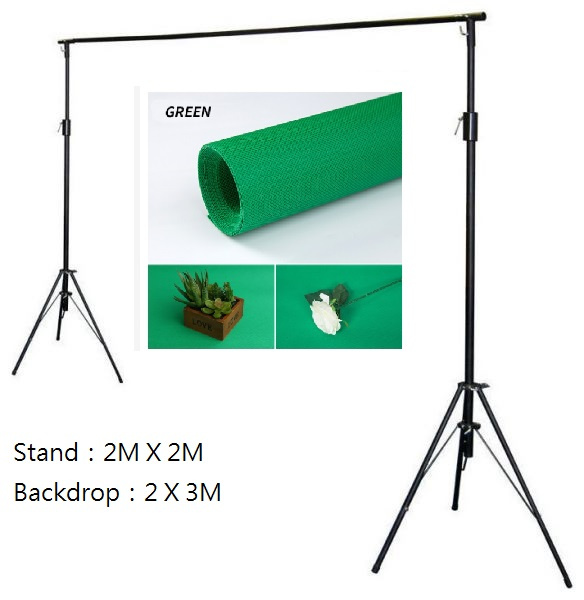FOCUS 2M X 2M Studio Backdrop Kits With 2M X 3M Non-Woven Background ...
