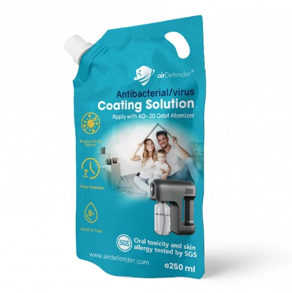 airDefender Qdot Atomizer Refill Sanitizer 殺菌劑 (250ml) AD-20-250ML 價錢 ...