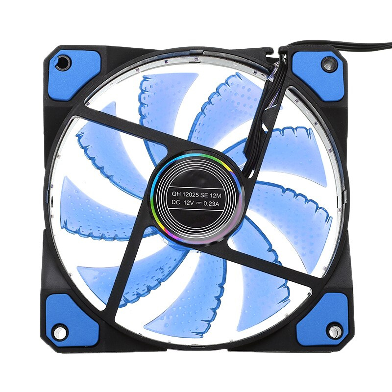 GC-system 藍燈12CM機箱風扇 BLUE LED 15 LED 120mm Computer PC Case Cooling Fan ...
