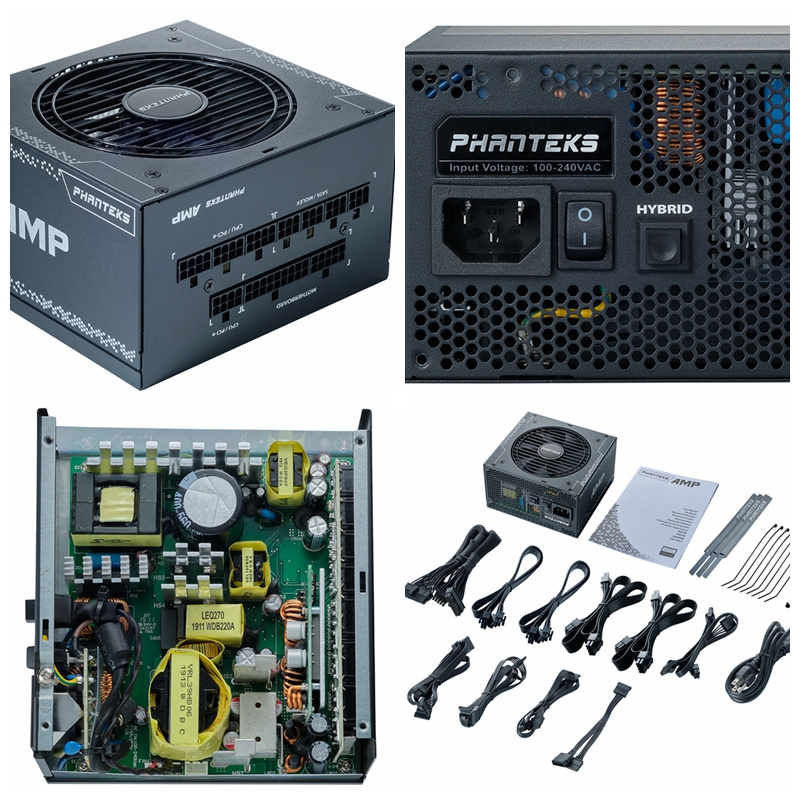 Phanteks AMP Modular PSU 850W 80 Plus Gold Fully Modular PSU (PH-P850G ...
