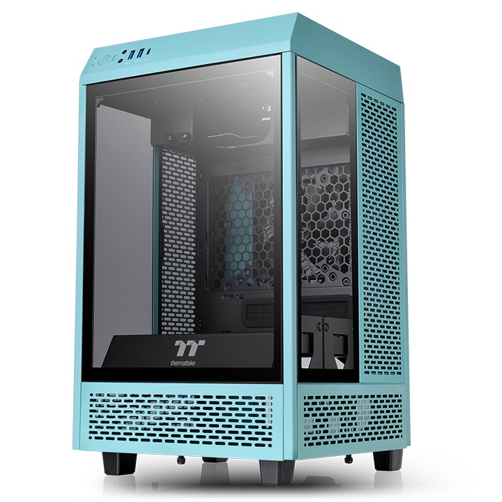 Thermaltake Mini-ITX Case The Tower 100 Racing Green Mini ITX Chassis ...