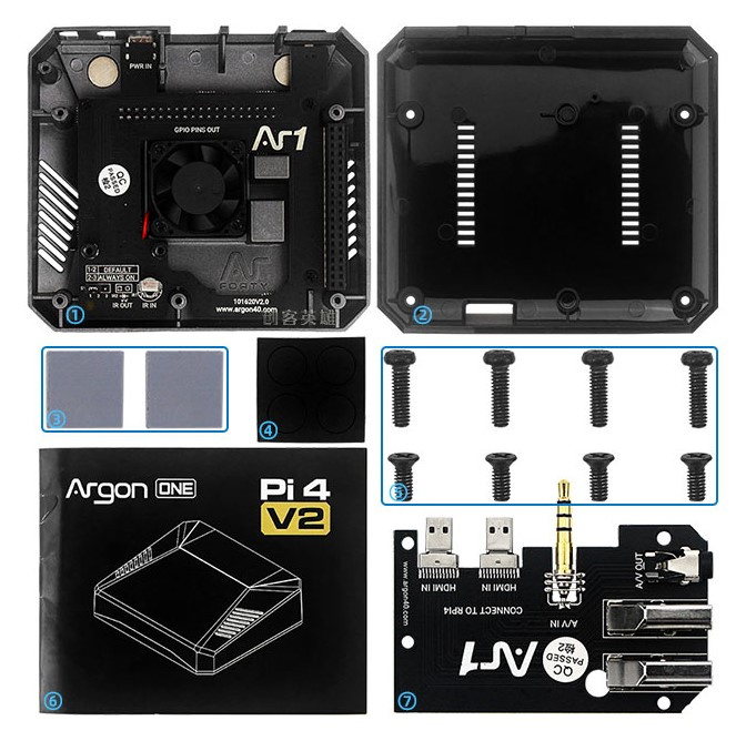 Argon ONE V2 Case for Raspberry Pi 4 價錢、規格及用家意見 - 香港格價網 Price.com.hk