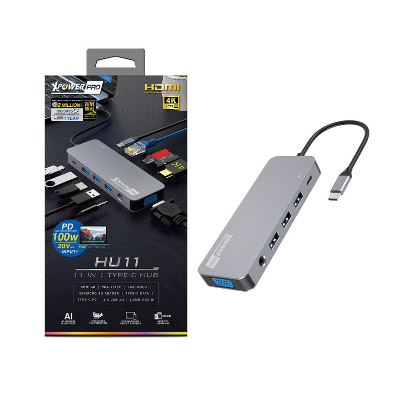 XPower XPowerPro 11合1 100W PD Hub HU11 價錢、規格及用家意見 - 香港格價網 Price.com.hk