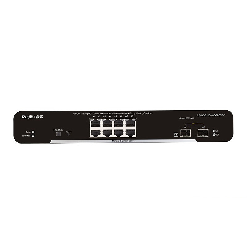 Ruijie 8-Port Gigabit L2 Managed Switch RG-NBS3100-8GT2SFP 價錢、規格及用家意見 ...
