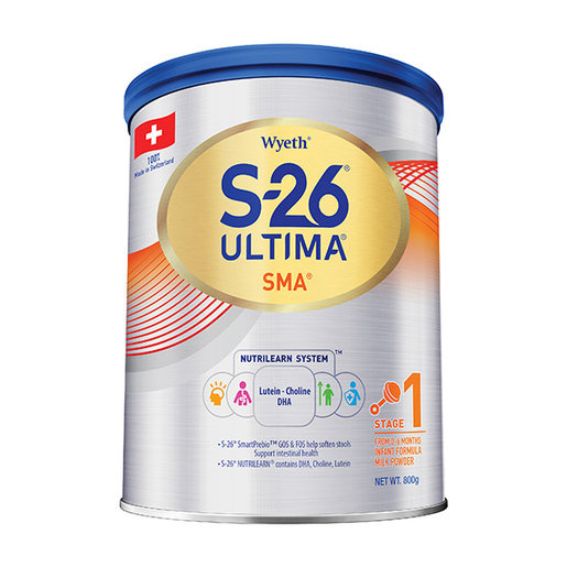 Wyeth 惠氏 S-26 Ultima SMA 1 嬰兒奶粉 800g 價錢、規格及用家意見 - 香港格價網 Price.com.hk