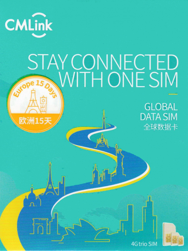 CMLink 4G/3G 歐洲15日無限上網 價錢、規格及用家意見 - 香港格價網 Price.com.hk