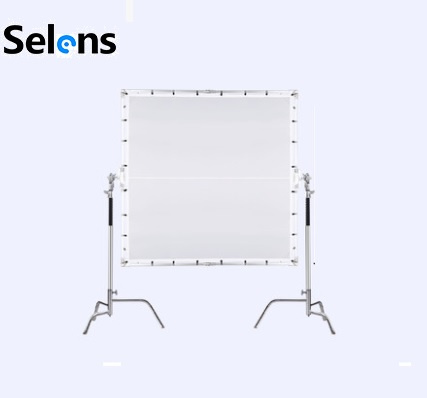 Selens 2m(W) x 2m(H) Portable Diffuser Reflector Frame With 2.8m Stand ...