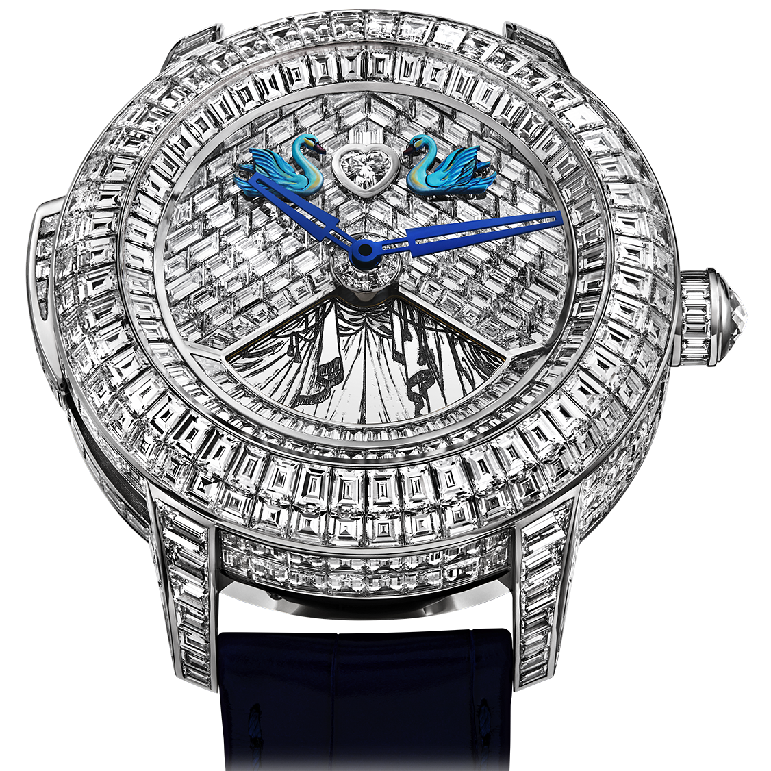 Jacob & Co. Rasputin Tourbillon Full Baguette White Diamonds CT200.30 ...