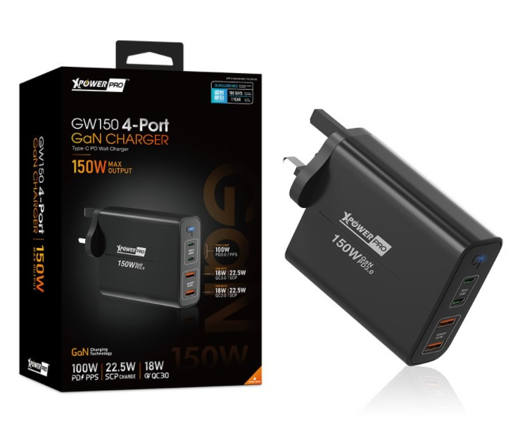 XPower XPowerPro 150W PD Gan 4輸出智能充電器 GW150 價錢、規格及用家意見 - 香港格價網 Price.com.hk