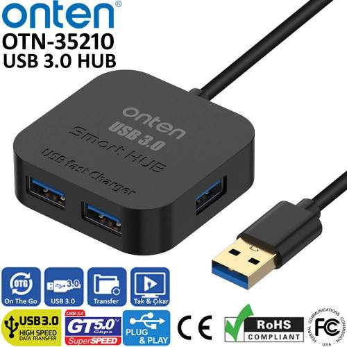 ONTEN USB3.0 to USB3.0 x 4 Ports 1m with DC 5V Power Supply Port OTN ...