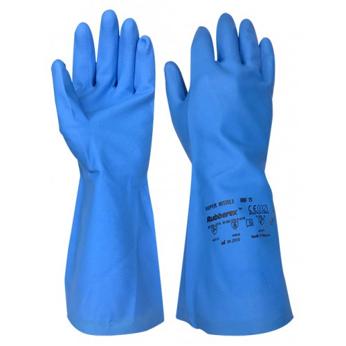 Rubberex Super Nitrile RNF15 丁腈防護藍色手套 價錢、規格及用家意見 - 香港格價網 Price.com.hk