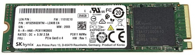 SK Hynix PC711 M.2 NVMe SSD 256GB (HFS256GDE9X073N) 價錢、規格及用家意見 - 香港格價網 ...