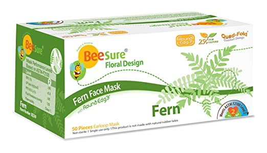 Beesure Floral Face Maks Face Masks - Fern (50pcs/box) 價錢、規格及用家意見 - 香港格 ...